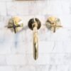 Antique Brass Wall Mounted Faucet With Snake Mouth – baldiart