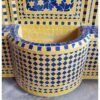Blue water Fountain Mosaic Moroccan , Tile Fountain ,Wall mosaic ...