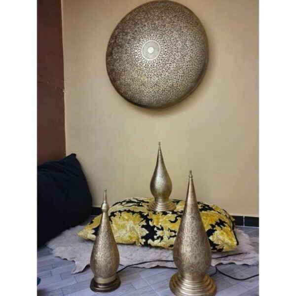 Moroccan Table lamp, art deco lighting, boho Chic, desk lamp, standing ...